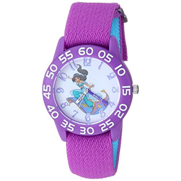 Disney Princess Kids' Plastic Time Teacher Analog Quartz Nylon Strap ...