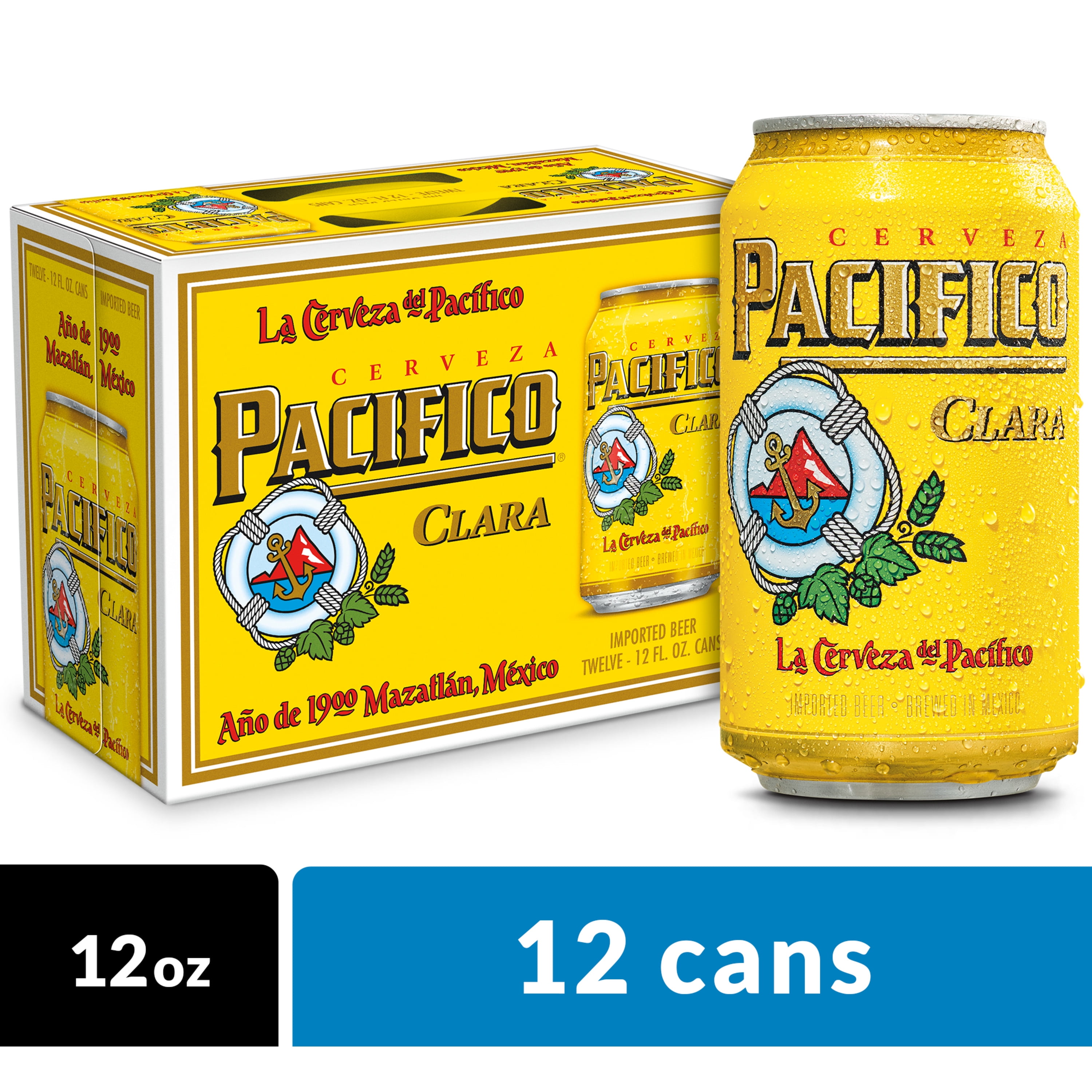 Pacifico Clara Mexican Lager Beer - 12pk/12 fl oz Cans – BrickSeek
