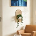 2 Pcs Boho Shelf Wall Décor, 13.78 Inches Floating Arched Wooden ...