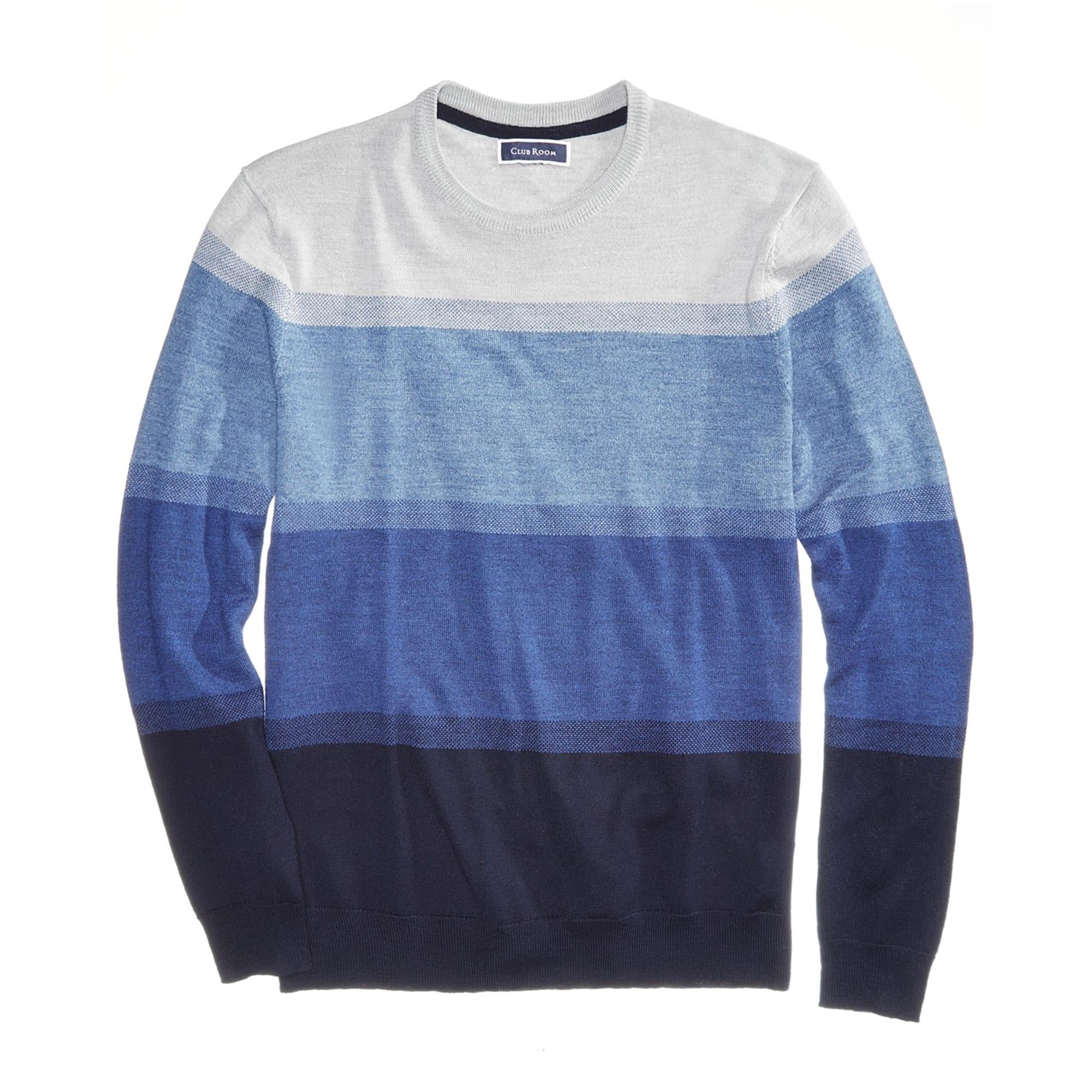 Suéter estilo jersey con bloques de colores para hombre Club Room, azul ...