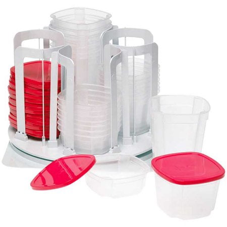 Spin 'N' Store Revolving Food Storage System 49 Pieces - Walmart.com