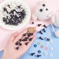 72 Sets 12 Colors Plastic Craft Eyes Safety Eyes with Scale Disc and ...