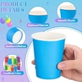 100 Pack Rainbow Paper Cups, 9oz Disposable Colored Paper Cups Bulk ...