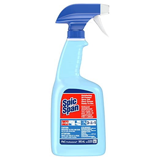 Spic & Span Professional 10056100006395 Disinfecting All-Purpose Spray and Glass Cleaner 8/945 ...