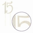 Gold 15 Number Cake Topper 15Th Birthday Quinceanera Decoration ...