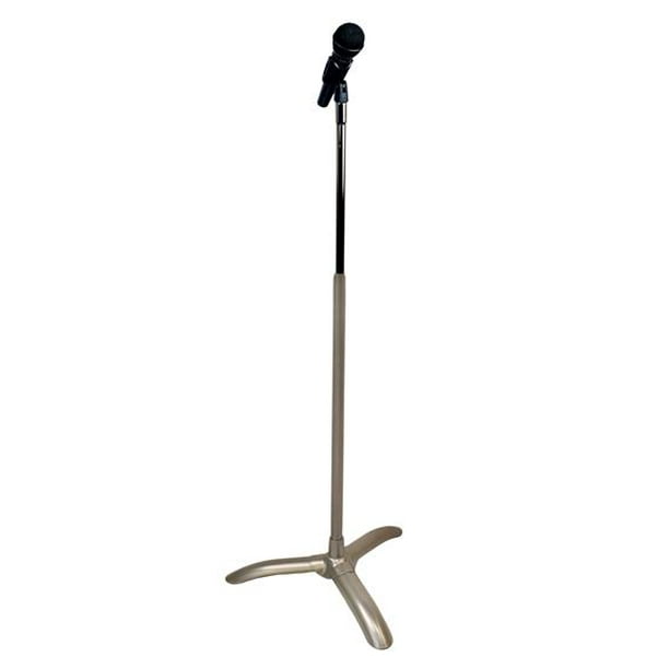 Manhasset Chorale Microphone Stand - Silver - Walmart.com