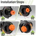 20 Pack WA0010 Replacement Line Spool Compatible with Worx Trimmer, 0. ...