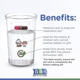 GMS Medicine Pill Taker's Cup - Durable, BPA-Free, Dishwasher-Safe for ...