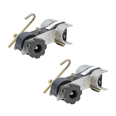 2 Pk 1-1/2" x 7' Ladder Rack Ratchet Tie-Down Straps (Pair) Square Tube ...