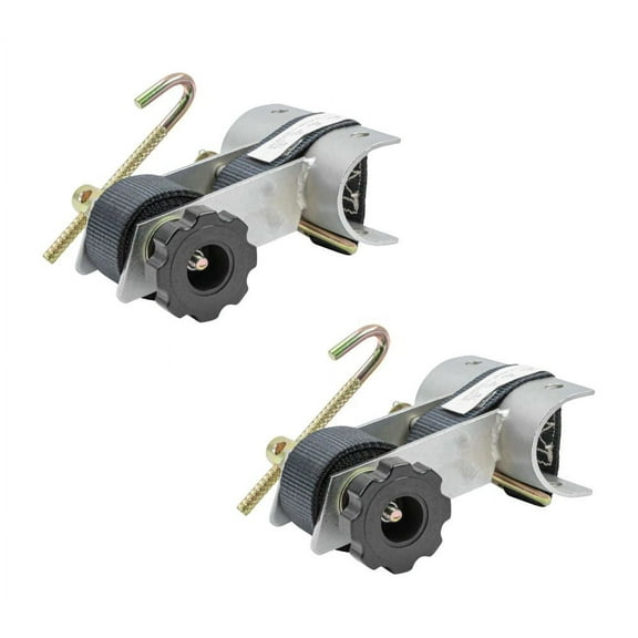 1-1/2" x 7' Ladder Rack Ratchet Tie-Down Straps (Pair) Square Tube ...