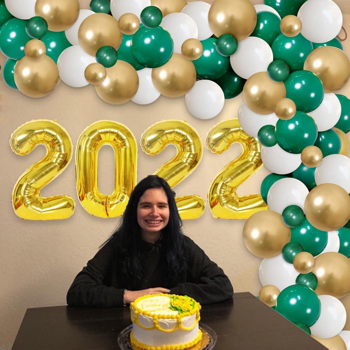 Buy Green and Gold Graduation Party Decorations 2022 Congrats Grad ...