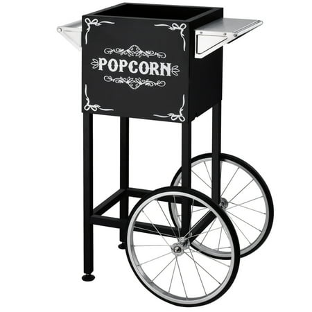 Popcorn Machine Cart- Black Vintage Replacement Cart for 4-6 Ounce ...