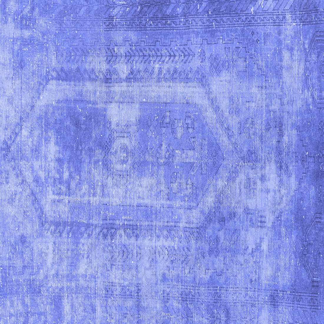 Ahgly Company Indoor Square Abstract Blue Modern Area Rugs, 4' Square ...