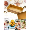 50pcs Brown Rectangular Cake Boxes With Clear Lids For Swiss Rolls ...