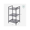 3-Tier Adjustable Storage Rack, Extendable Shelf Unit with Adjustable ...