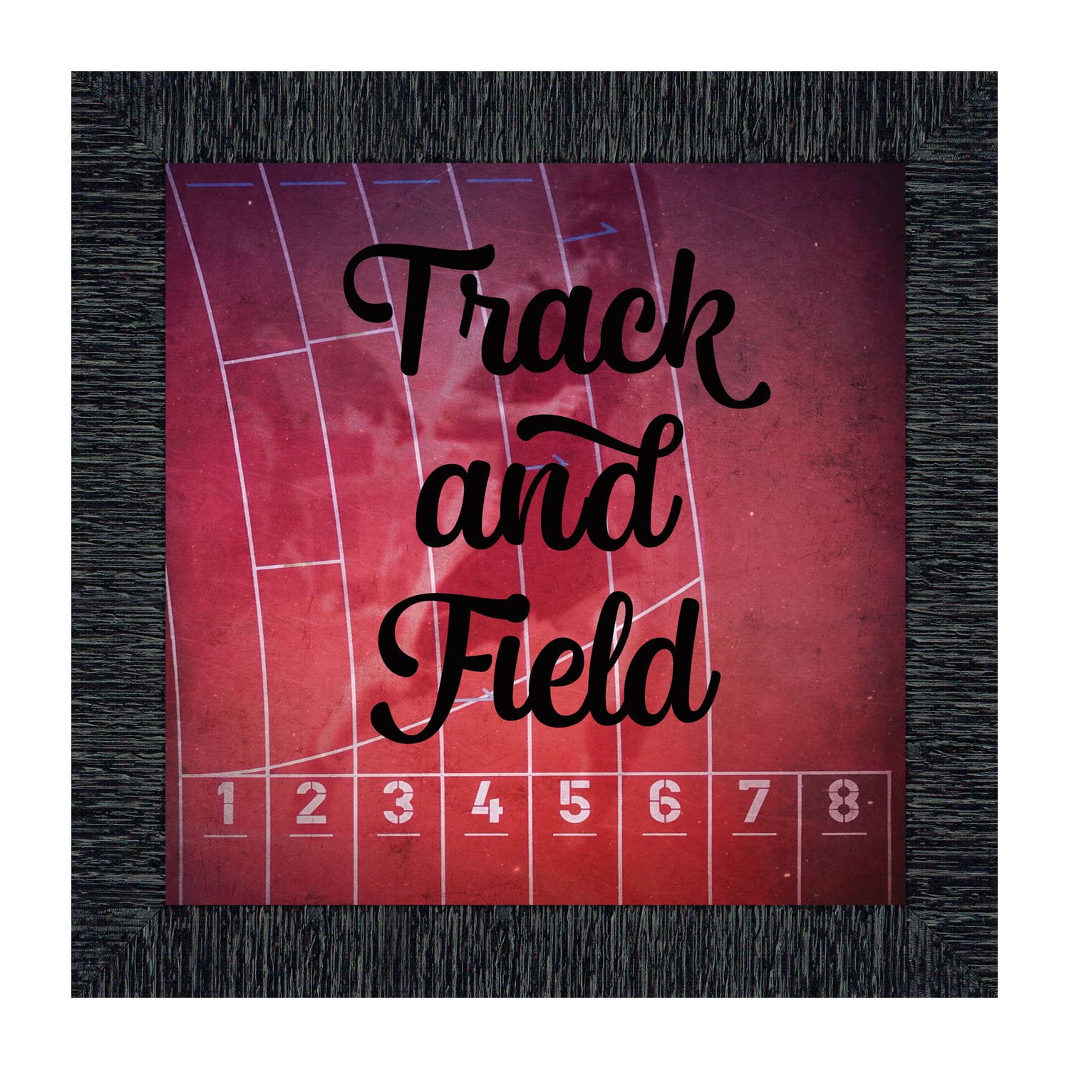 Track and Field, Runners Wall Art, Coach or Athlete Picture Frame ...