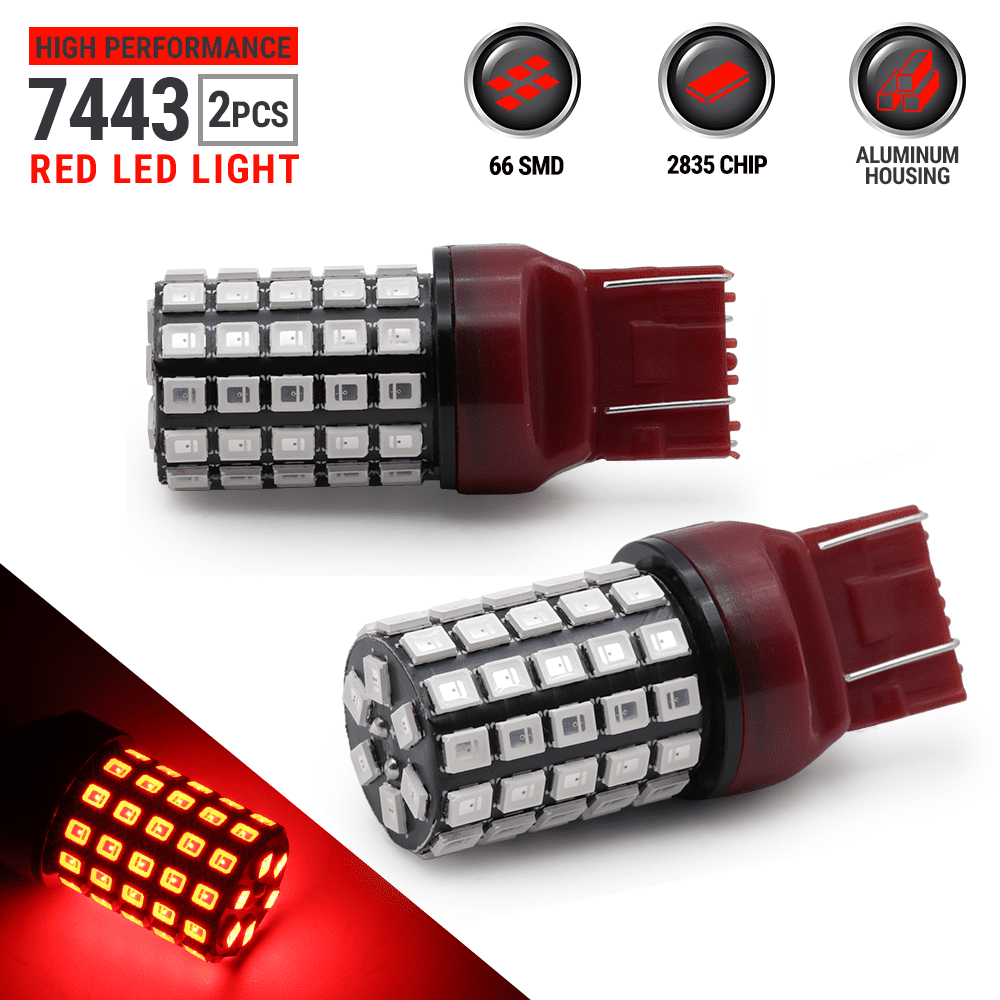 Syneticusa 7443 Red LED Rear Tail Brake Stop Parking High Power Light ...