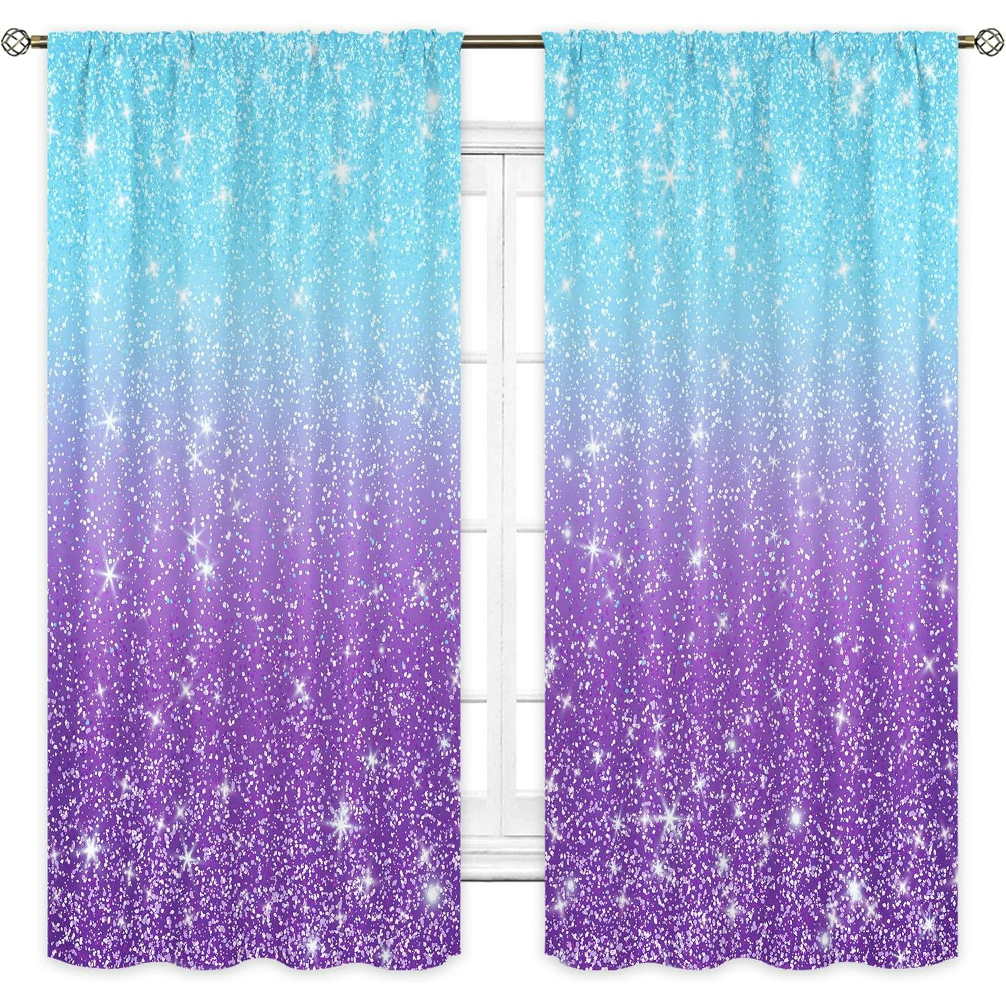 Click here for Xtlyxh Girly Blue Purple Curtains 42w X 63l Inch R... prices
