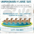 12 ft Extra Large Non Slip Splash Pad 144" for Adult and Dog Giant ...