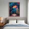 Affixzi Savannah Travel Poster Georgia USA Vibrant Oak Trees Spanish ...