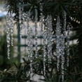 EcoVerve Transparent Icicle Hanging Ornaments Threaded Icicle Ice ...