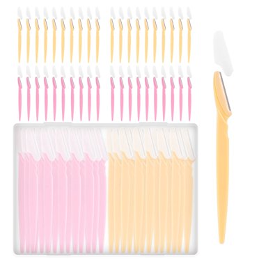 Nylea 12 Pack Eyebrow Razor Biodegradable Trimmer [Extra Precision] Eco ...