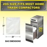 Brute Super Tuff® Compactor Trash Bags, 20 Gallon, 20 Bags (Twist Tie ...