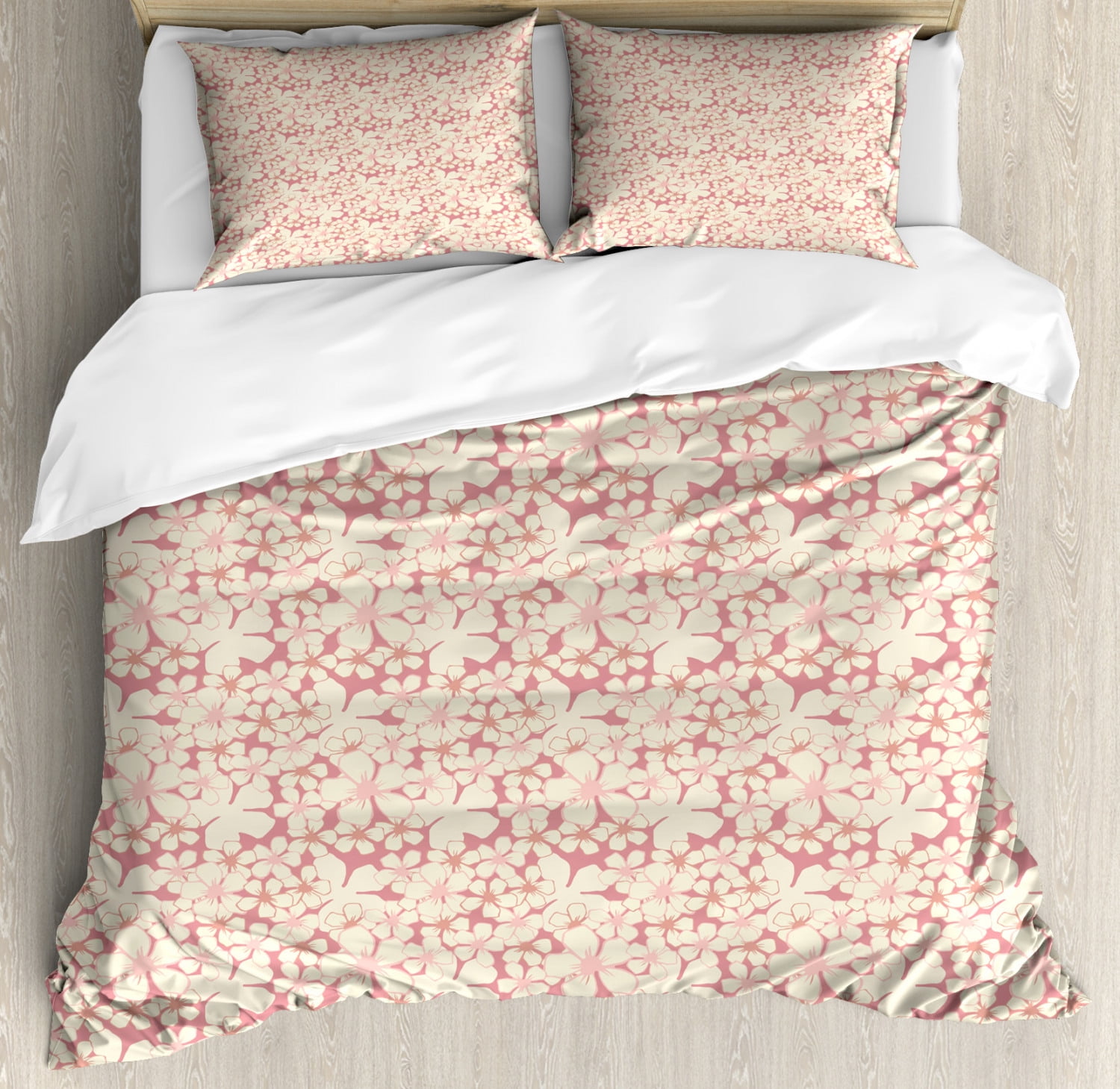 Cherry Blossom Queen Size Duvet Cover Set, Hitoe the Five Petal Sakura ...
