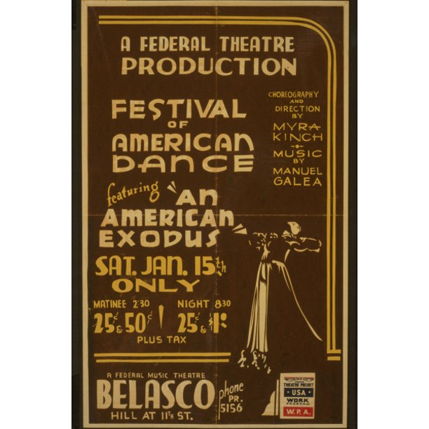 Print: A Federal Theatre Production Festival Of American Dance ...