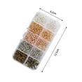 1125Pcs Metal Earring Making Set, DIY Crafts, Open Jump Rings, Earring ...