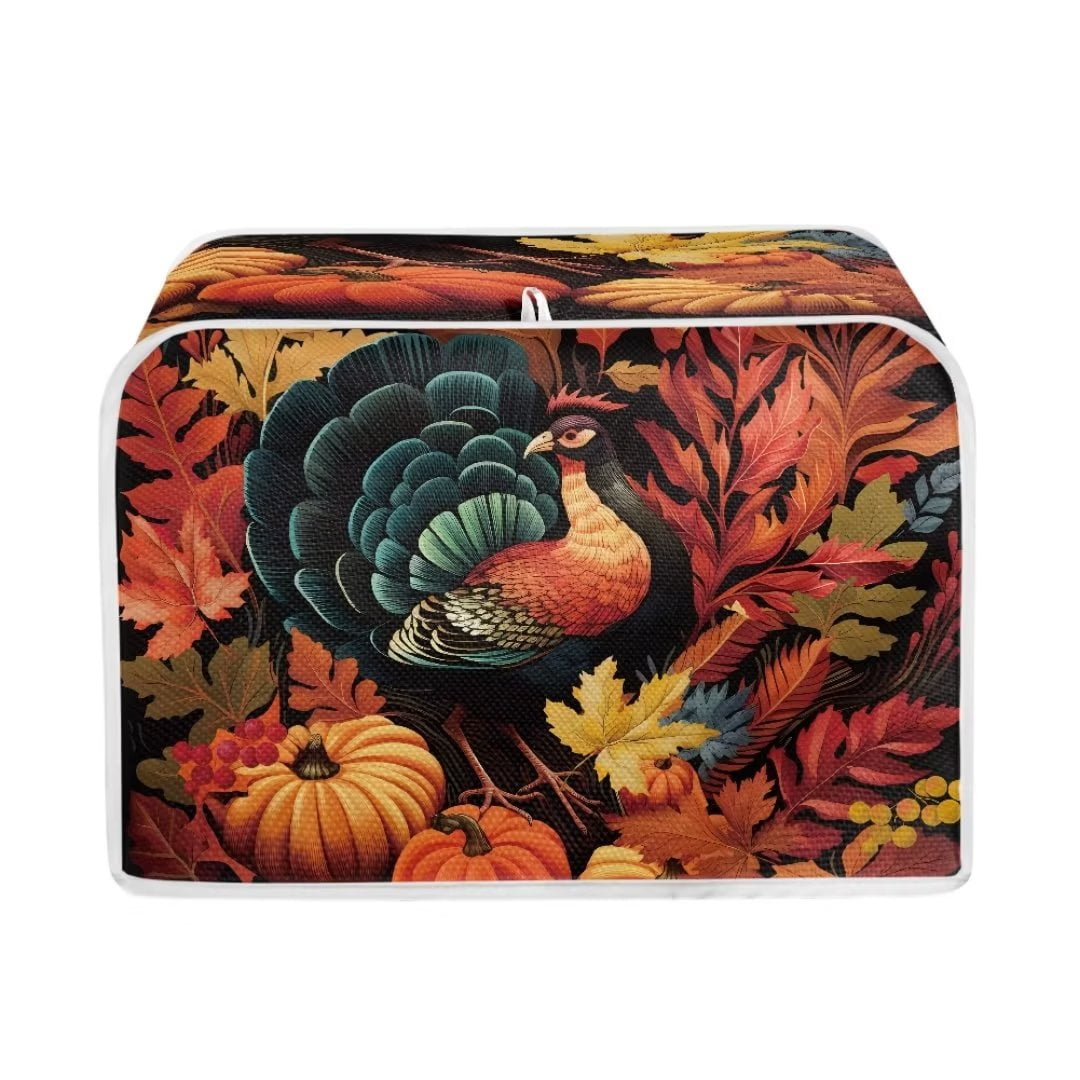 Renewold Thanksgiving Turkey Toaster Cover Fall Leaves Pumpkin ...