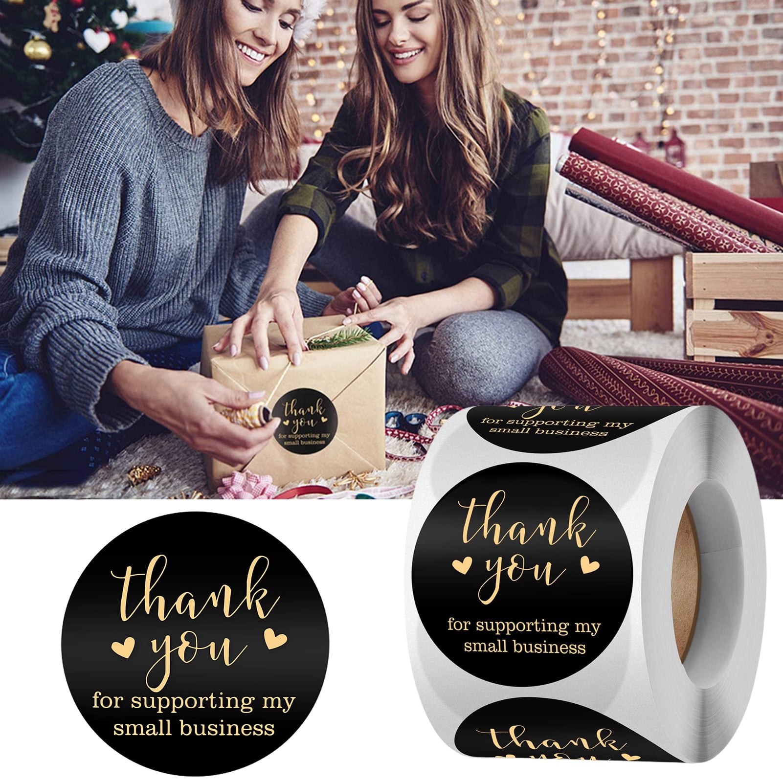 Thank You Sticker Roll- DIY Letter Printing, Residue-Free, Waterproof ...