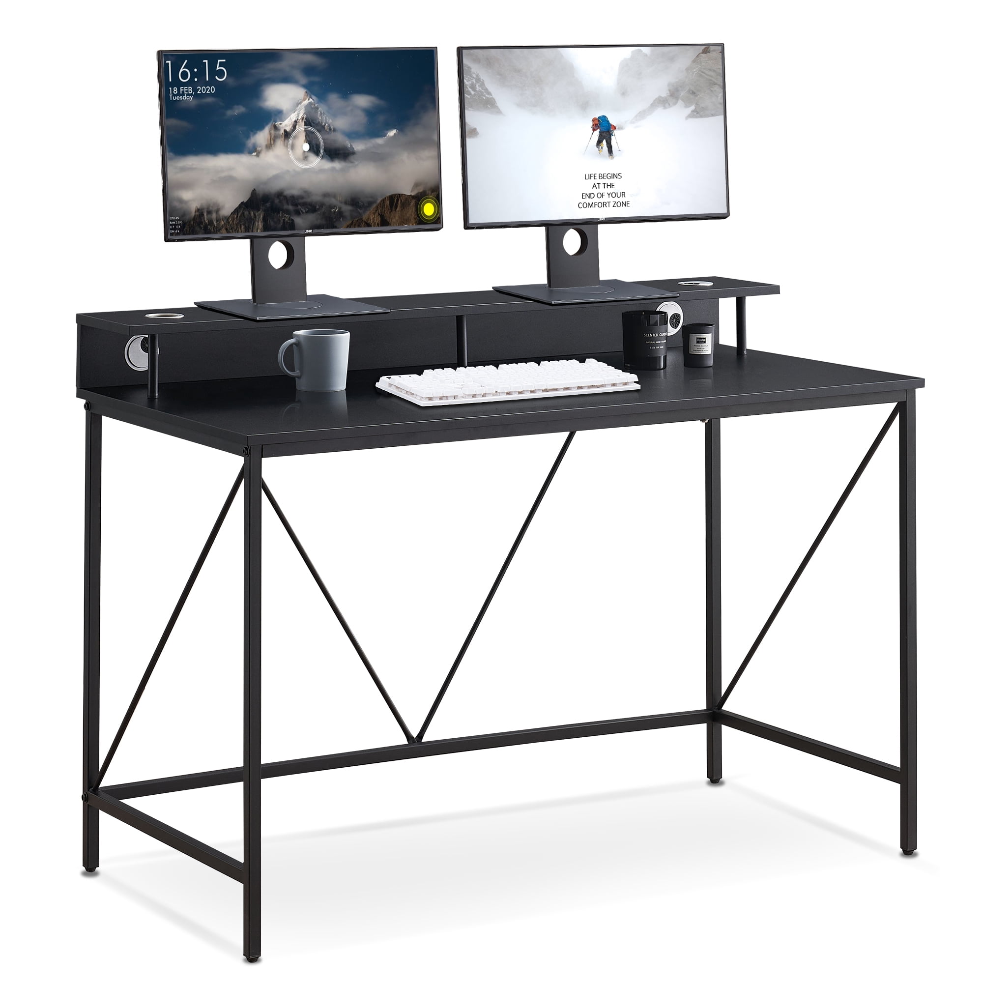 Buy Ivinta Modern Computer Desk, Gaming Table with Monitor Stand Online ...