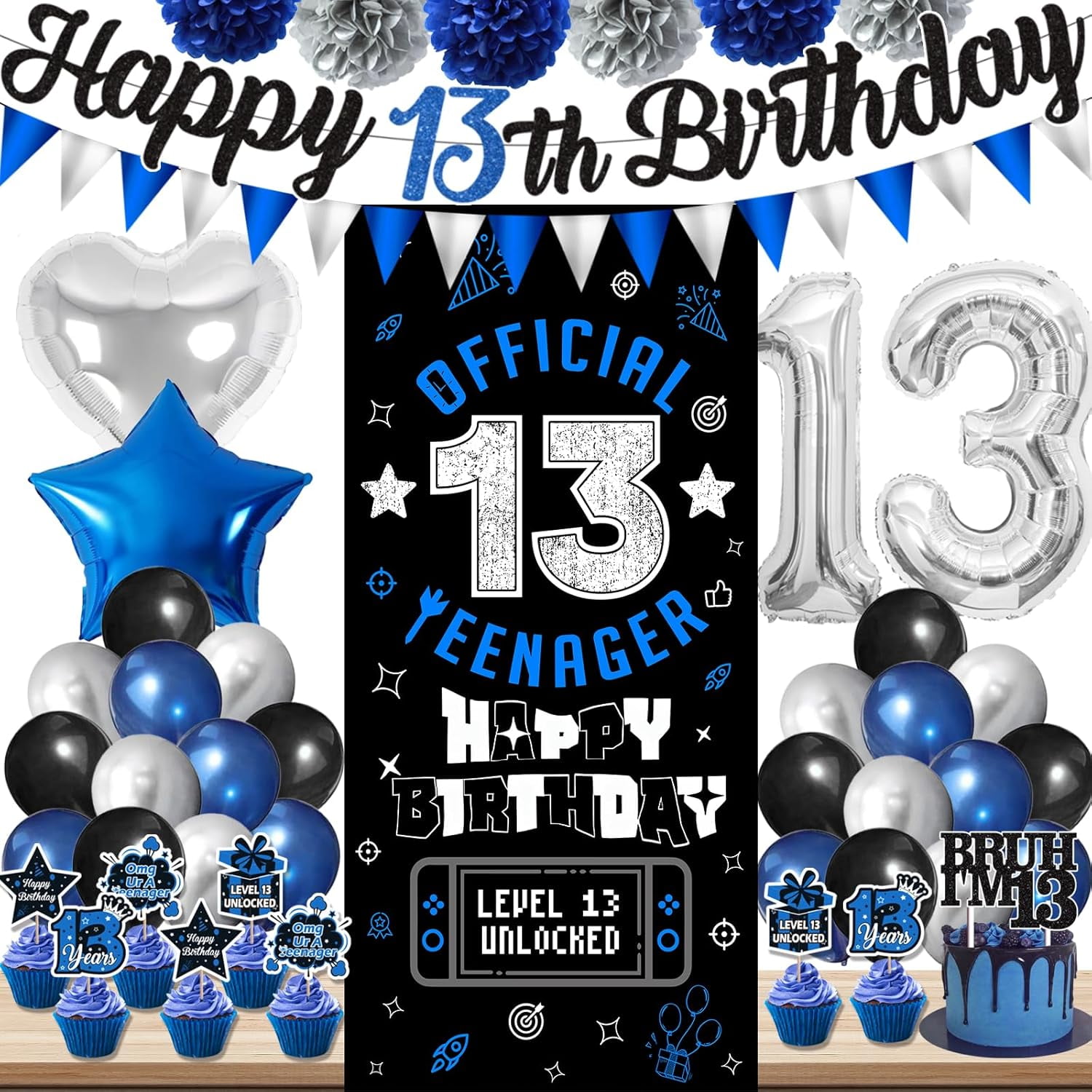 Click here for Salafire 13th Birthday Decorations For Boys Girls... prices
