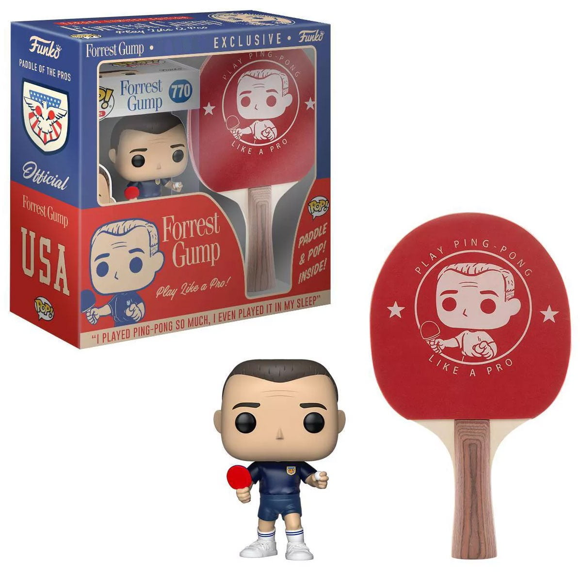 Funko POP! Movies Forrest Gump Play Like A Pro Vinyl Figure & Ping Pong ...