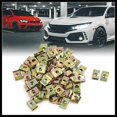 100 Pcs Metal Car Vehicle Door Panel Screw U-Type Fastener Clips 6mm ...