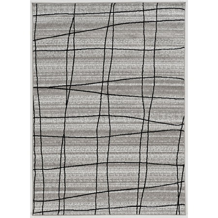 Capri Mod Grey Plaid Rug, Multiple Sizes - Walmart.com