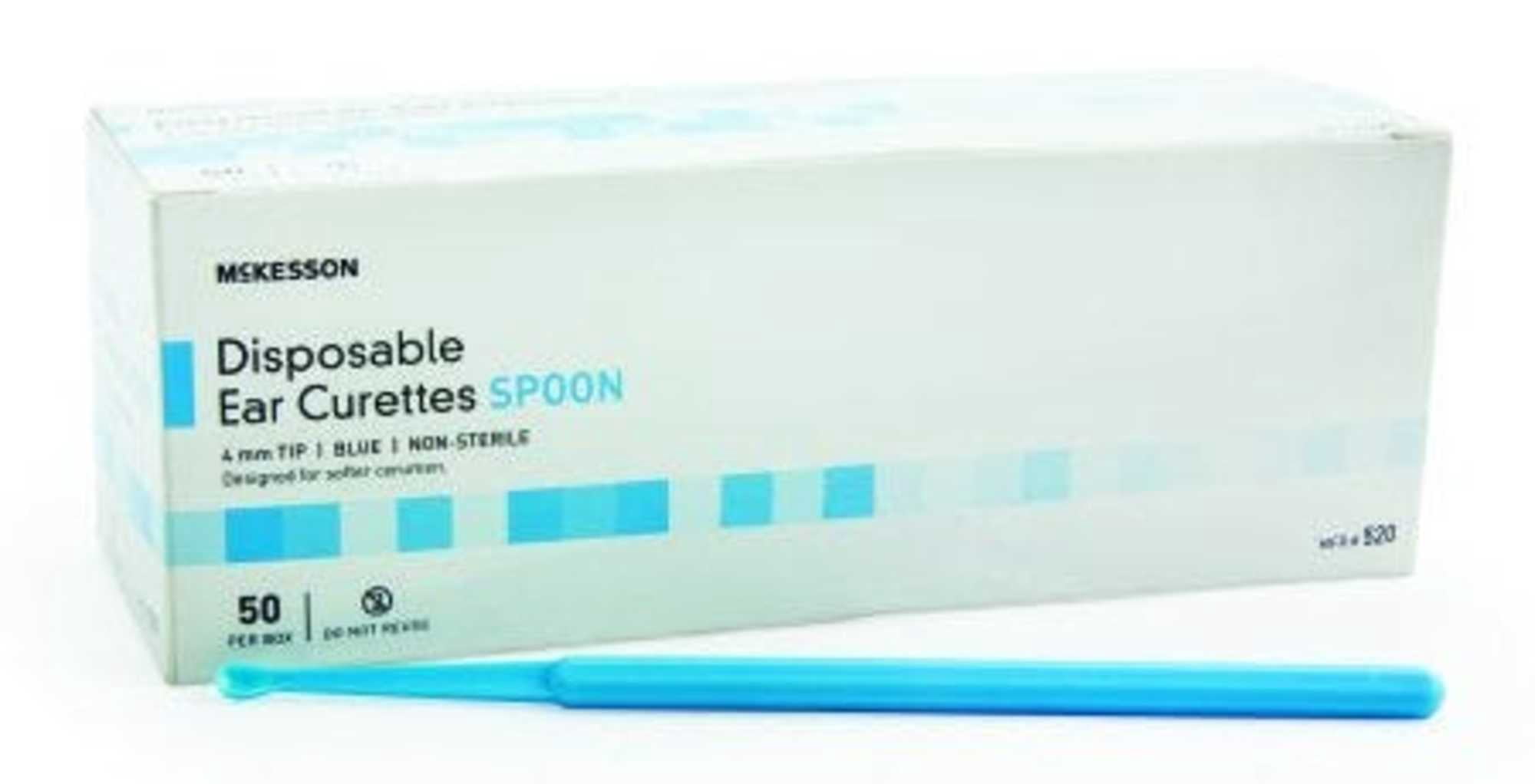 McKesson Ear Curette 4 mm Cup, Box of 50 - Walmart.com