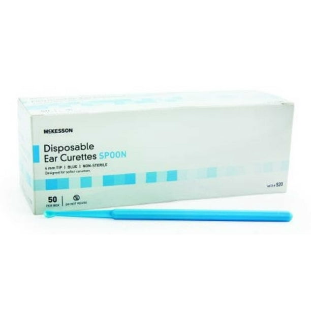 McKesson Ear Curette 4 mm Cup, Box of 50 - Walmart.com