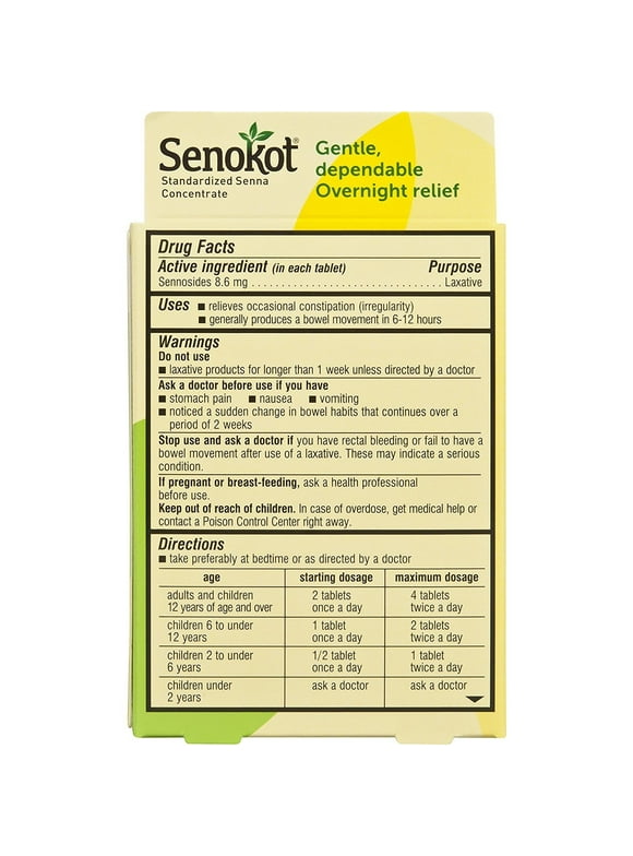 Senokot in Laxatives - Walmart.com