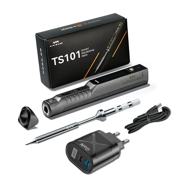 Soldador eléctrico TS101 Original, 65W, temperatura ajustable ...