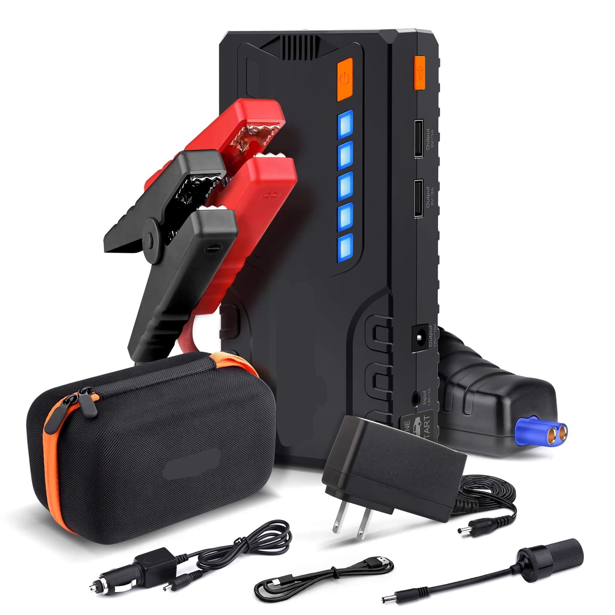TACKLIFE Portable Auto Jump Starter 800A Peak 18000mAh, Emergency SUV ...