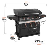 "Blackstone Outdoor 36"" Griddle Grill with Dual Air Fryer and Hood ...