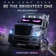 58"x8" Large Devil Eyes Light for Windshield, Full Color Eyes Animated ...
