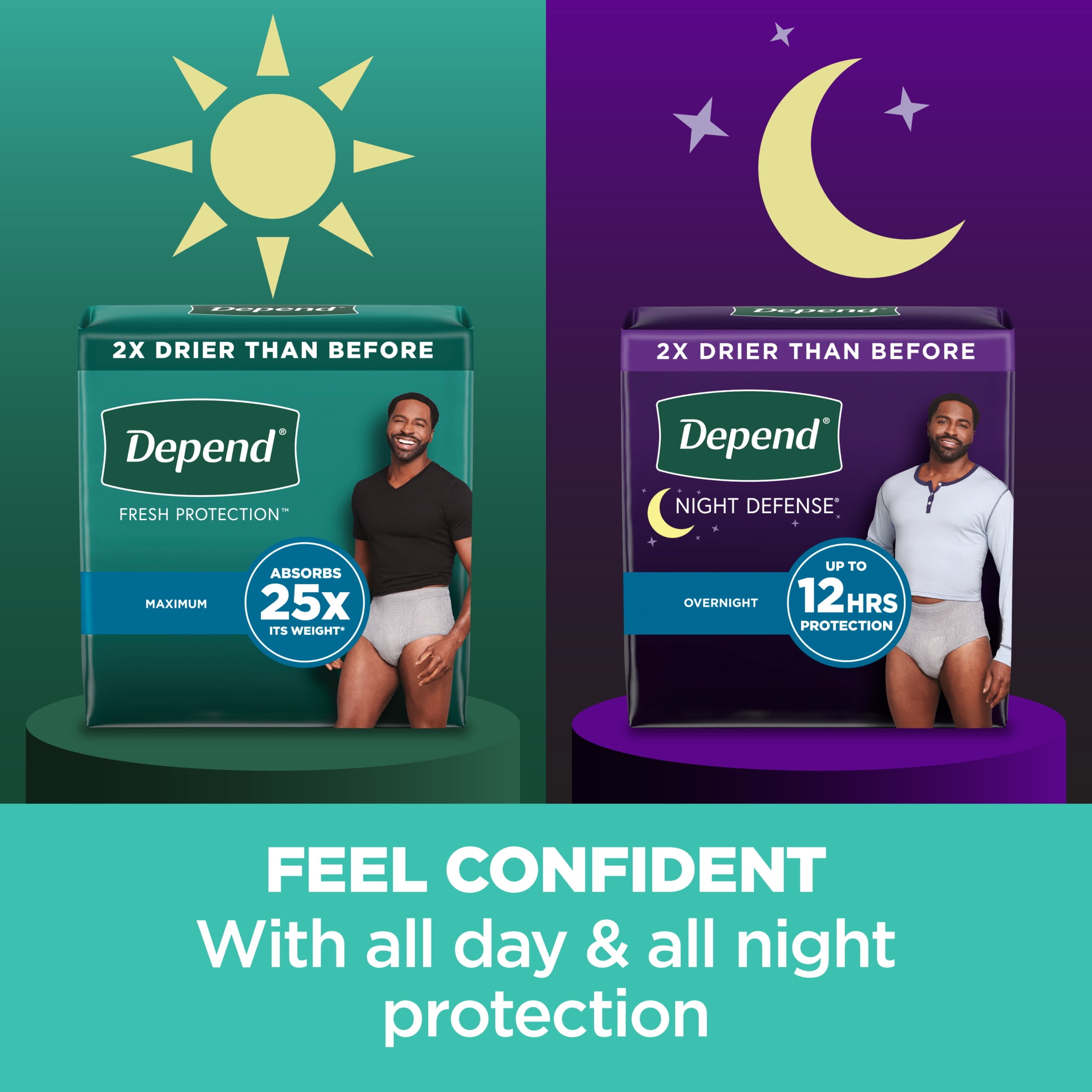 Depend Fresh Protection Incontinence Underwear for Men, Adult Diapers, S/M, 19 Count Deals and ...