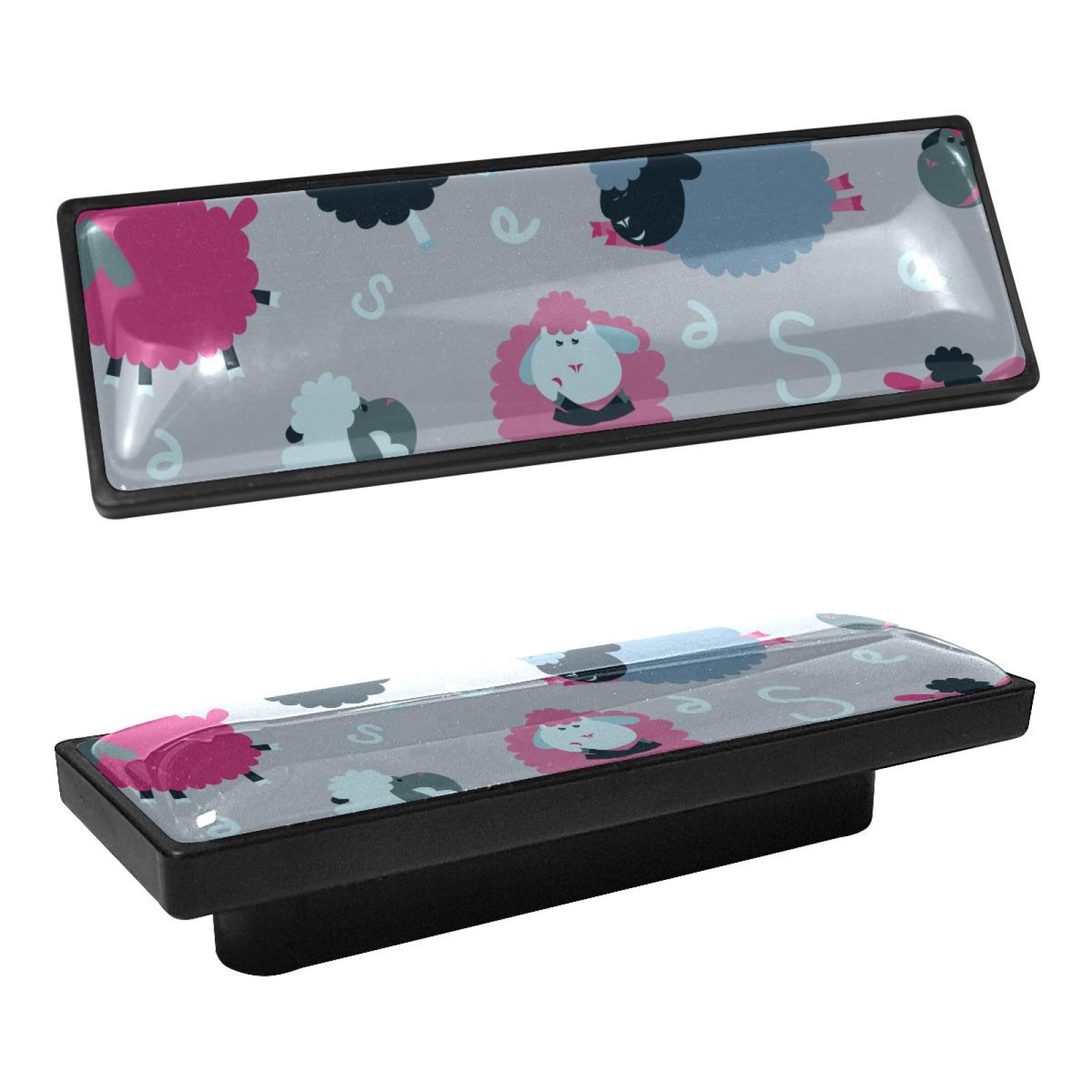 4 Pcs Rectangle Cabinet Handle Cupboard Knob Drawer Pulls Handle ...