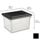 Sterilite Plastic File Box Black, Set of 4 - Walmart.com