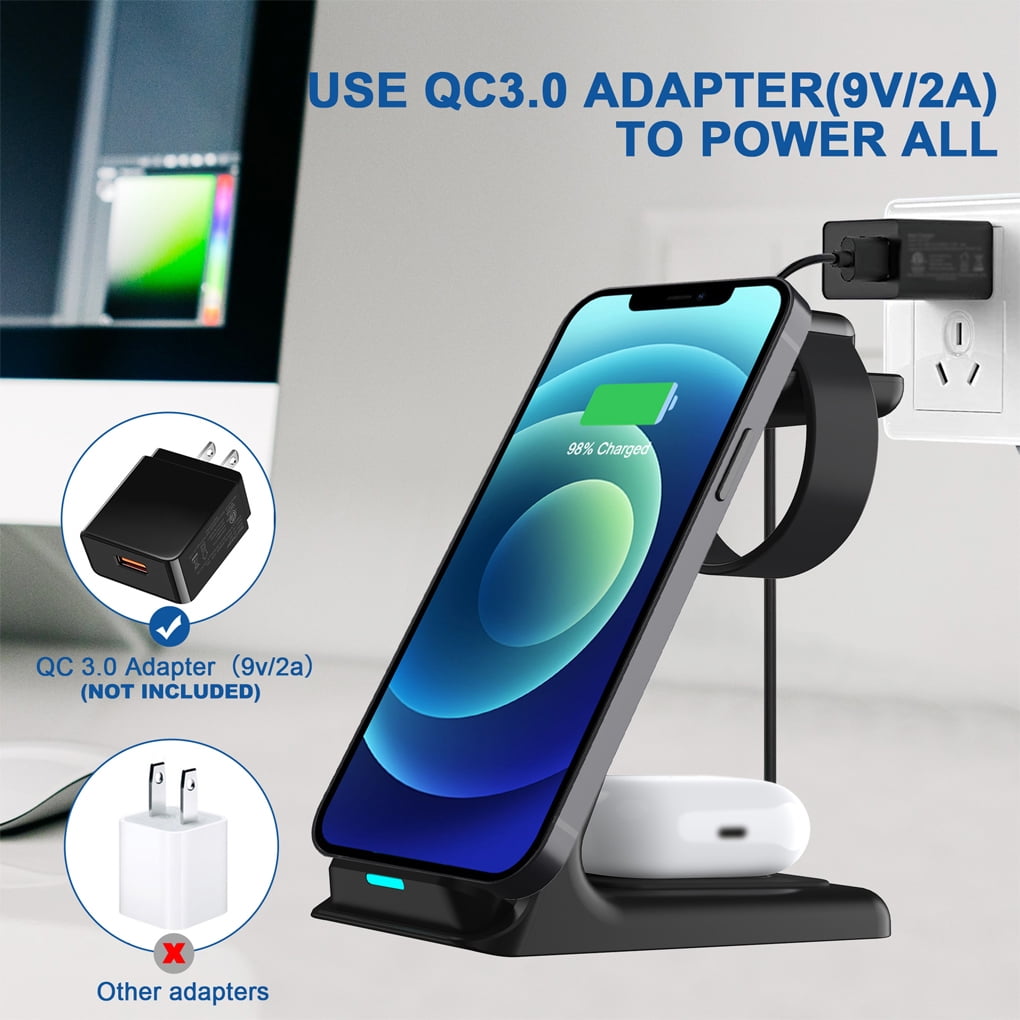 Buy Dido 3-in-1 Wireless Charger Station Mobile Phone Smart Watch ...