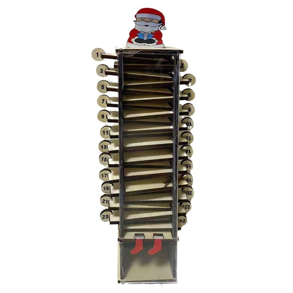 Creative Wooden Countdown Toy Ornaments Festival Supplies Chimney ...