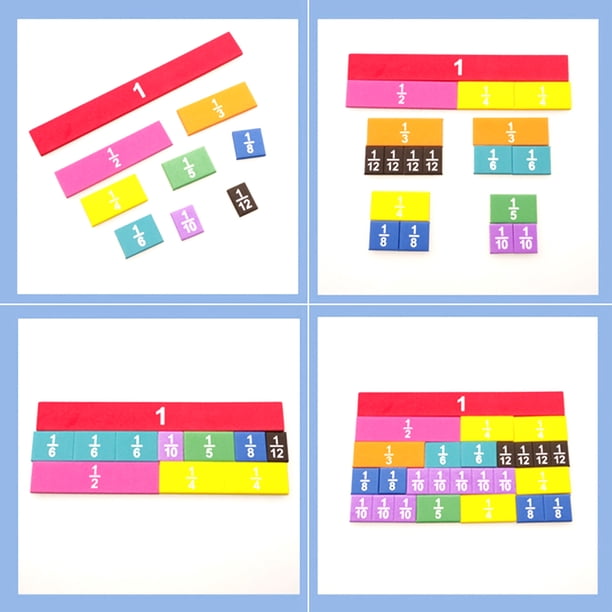 51 Pieces/Set Toddlers EVA Fraction Home Toddlers Learn Tiles ...